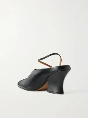 JIL SANDER Grained-leather Mules