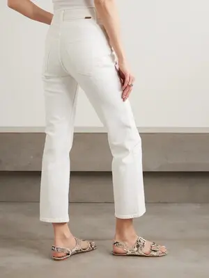 JAMIE HALLER The Kenickie High-rise Slim-fit Jeans - White