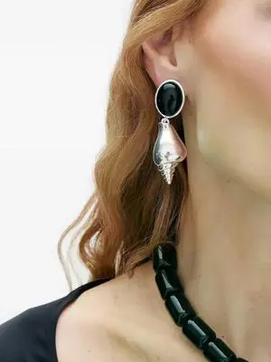 JULIETTA Ponza Drop Earrings - Silver
