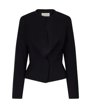 COLLEEN ALLEN Tailored Grain De Poudre Jacket