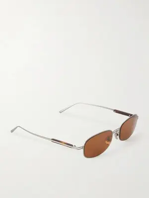 Brunello Cucinelli Square-frame -tone Sunglasses - Silver