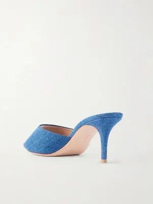 GIANVITO ROSSI Elle 70 Denim Sandals