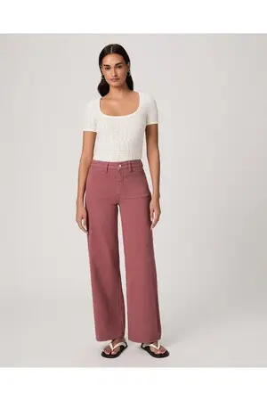 Paige Anessa Wide Leg Jean - Denim