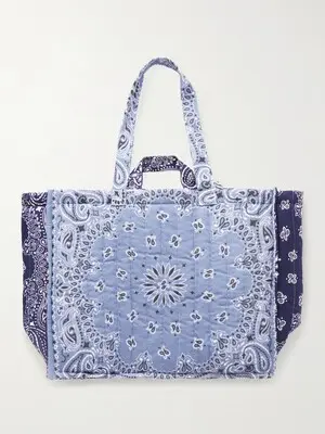CALL IT BY YOUR NAME Cabas Maxi Embroidered Tote Bag - Blue