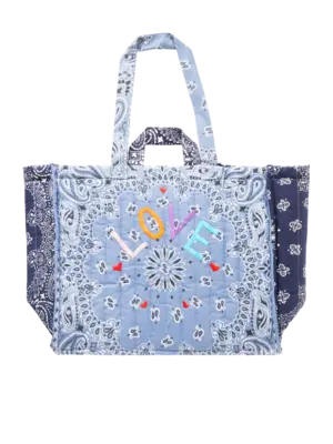 CALL IT BY YOUR NAME Cabas Maxi Embroidered Tote Bag