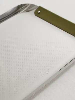 Christofle Club Leather-trimmed Stainless Steel Tray