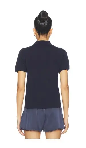LESET Short Sleeve Merino Wool Polo