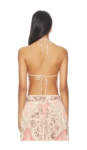 Agua Bendita X Vall Halterneck Crop Top