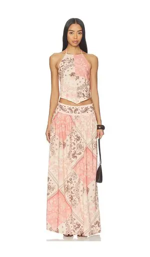 Agua Bendita X Vall Halterneck Crop Top