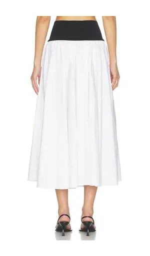 Polo Ralph Lauren Midi A-line Poplin Skirt