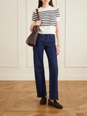 Arch4 Dorian Striped Baby Cashmere Sweater - Neutrals