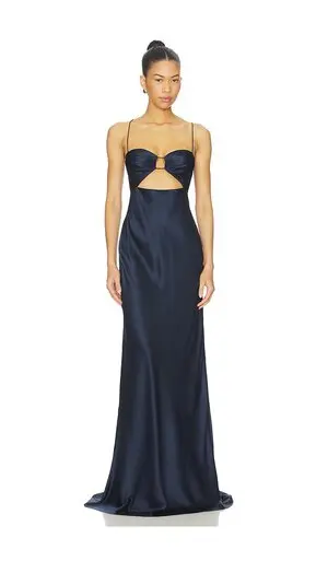 THE SEI Cut Out Bias Gown - Space