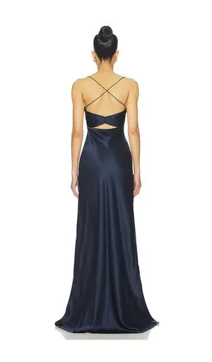 THE SEI Cut Out Bias Gown - Space