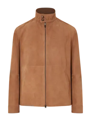 Canali Suede Harrington Jacket