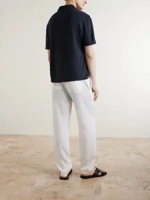 Canali Linen Polo Shirt