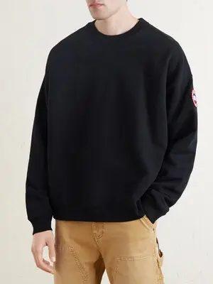 Canada Goose Rove Logo-embroidered Cotton-jersey Sweater