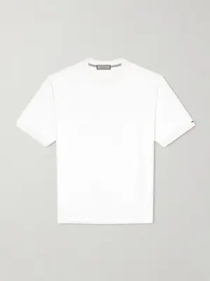 Canali Cotton-jersey T-shirt - White