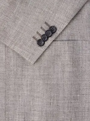 Canali Kei Linen And Wool-blend Blazer