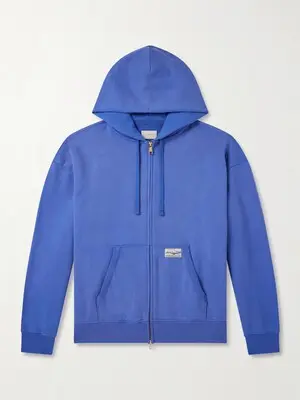Aimé Leon Dore Cotton-jersey Zip-up Hoodie - Blue