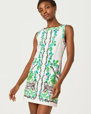 LILLY PULITZER Eleanora Shift Romper - Resort White Royal Zoo Engineered Romper