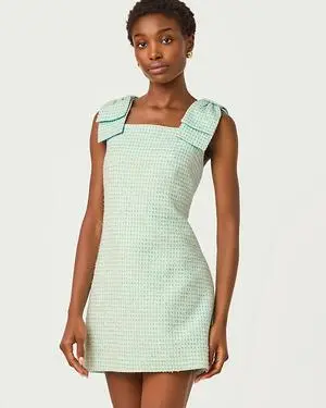 LILLY PULITZER Skirted Romper - Capri Blue Fantasy Boucle