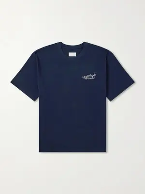 Aimé Leon Dore Logo-printed Cotton-jersey T-shirt - Blue