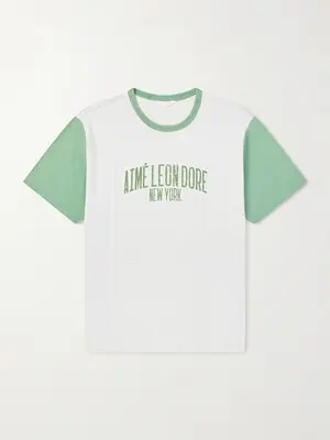 Aimé Leon Dore Logo-print Cotton-jersey T-shirt - Gray