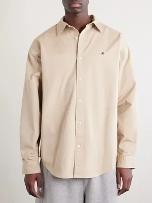 Aimé Leon Dore Logo-embroidered Cotton Shirt