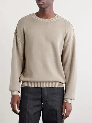 Aimé Leon Dore Crewneck Cotton Sweater - Green