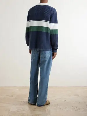 Aimé Leon Dore Knitted Cotton Rugby Polo Sweater