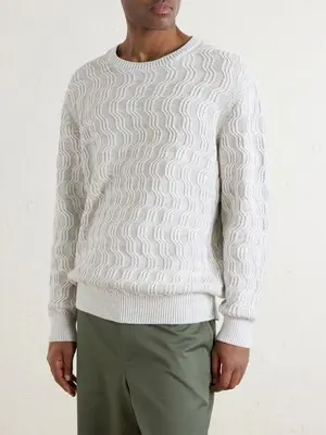 Aimé Leon Dore Cable-knit Cotton-blend Sweater