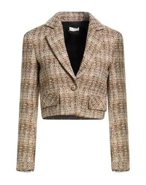 Liu Jo Single-breasted Blazer With Decorative Pockets - Sand