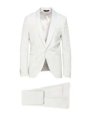 PAOLONI Suit Size Wool, Elastane - Grey