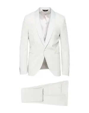 PAOLONI Suit Size Wool, Elastane - Grey