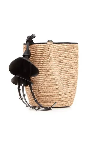 Givenchy Snap Nano Raffia Bucket Bag - Neutral