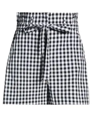 Patrizia Pepe Gingham Cotton High Waisted Shorts