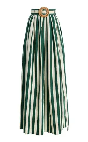Cara Cara Cara Cara Greenfield Striped Cotton Maxi Skirt Stripe