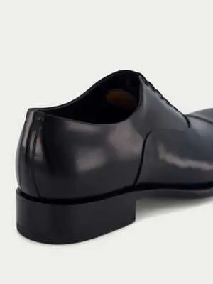 Santoni Polished Leather Oxford Shoes