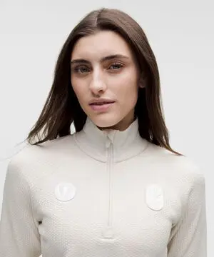 Lululemon Team Canada Engineered Warmth Half Zip - Beech White/beech White