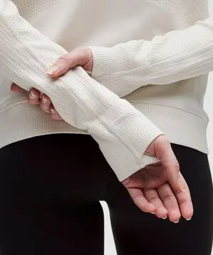 Lululemon Team Canada Engineered Warmth Half Zip - Beech White/beech White
