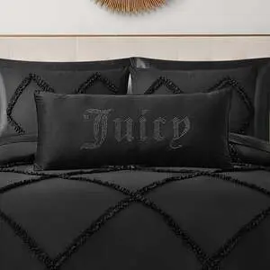 Juicy Couture Big Bling Pillow - Black
