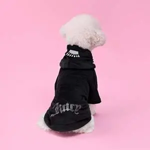 Juicy Couture Velour Pet Hoodie - Black