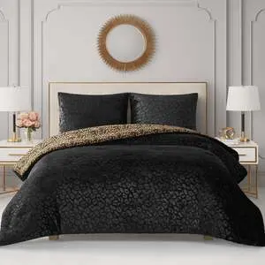 Juicy Couture Embossed Reversible Comforter Set