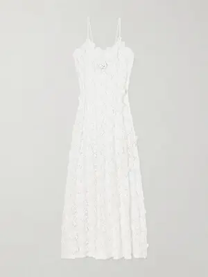 Miguelina Jaquelyn Lace Maxi Dress - Neutrals