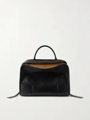 Loewe Amazona 180 Large Leather Shoulder Bag - Black