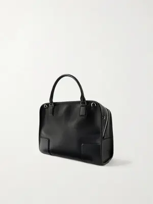 Loewe Amazona 180 Large Leather Shoulder Bag - Black