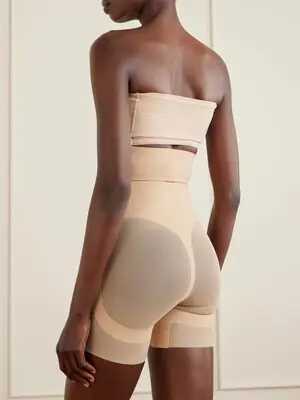 SKIMS Mesh-trimmed Jersey Thigh - Neutrals
