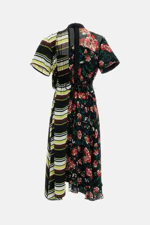 Sacai Printed Midi Dress - Multicolor