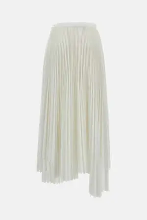 Plan C Pleated Asymmetric Skirt