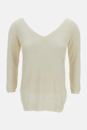 BIFFI Knit Short-sleeve Top - White